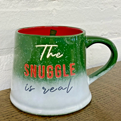NEW Global Design Connections Embossed Christmas Mug 18oz The Snuggle ...
