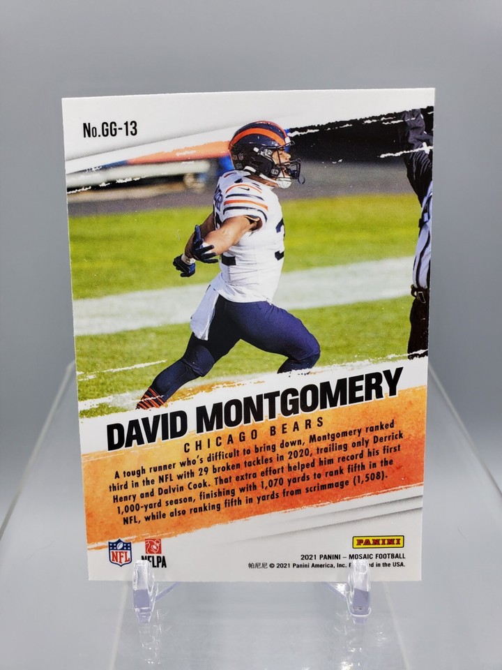 2021 Panini Mosaic Football Got Game David Montgomery Insert Card | eBay
