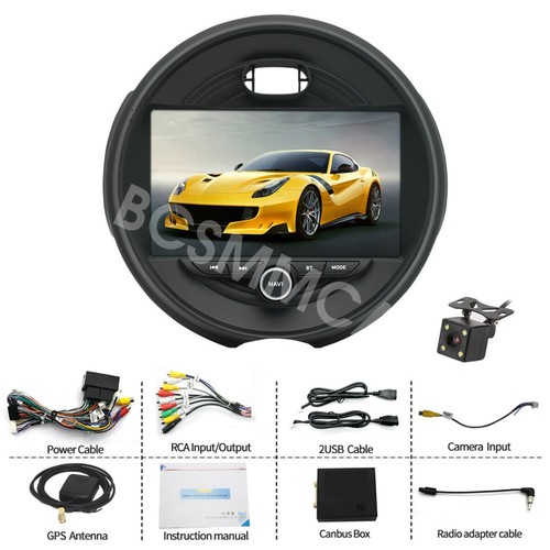 Fit For BMW Mini Cooper 2014-2021 Touch Screen MP5 Player GPS WIFI BT W ...