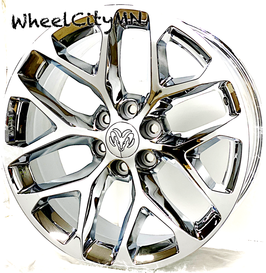 2019-2025 RAM 1500 22" Chrome Snowflake OE Replica 5668 Wheels 6x5.5 ...