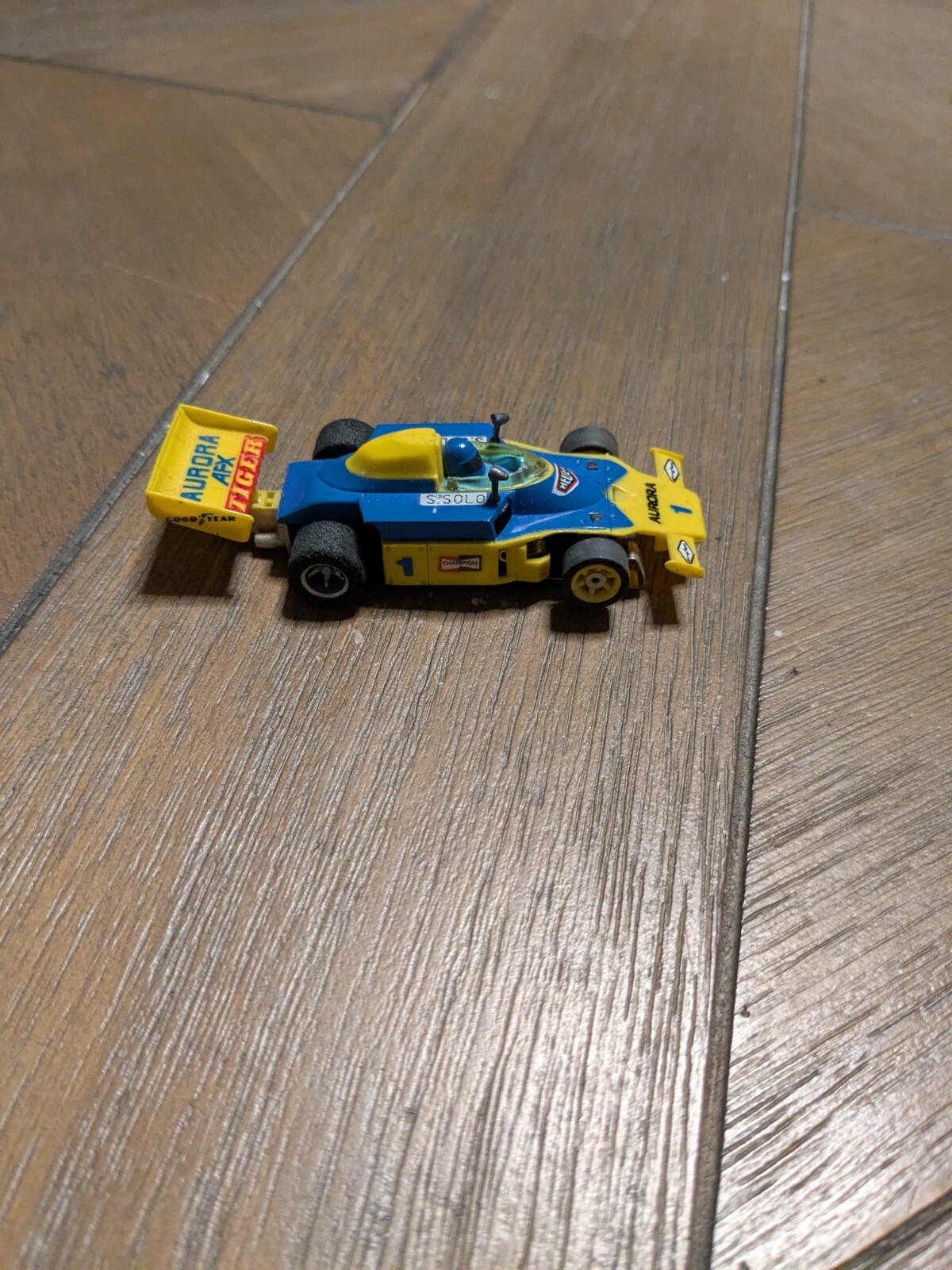 Aurora AFX G-Plus Original tiger indy RACE CAR HO Slot Car | eBay