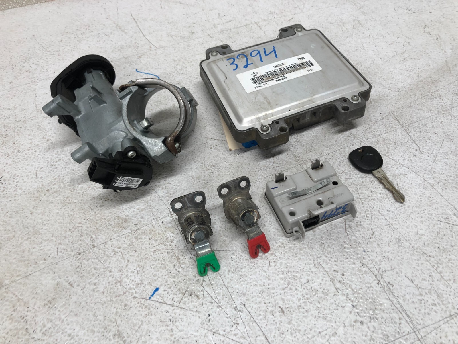 2007 PONTIAC SOLSTICE BCM ENGINE MODULE IGNITION KEYLESS ENTRY SET, OEM ...