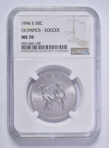 1996 S MS70 Olympics Soccer Commemorative Half Dollar NGC *7327 | eBay
