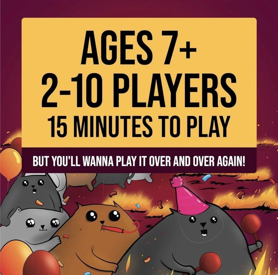 Exploding Kittens Party Pack: Play with up to 10 Players🔥 | eBay