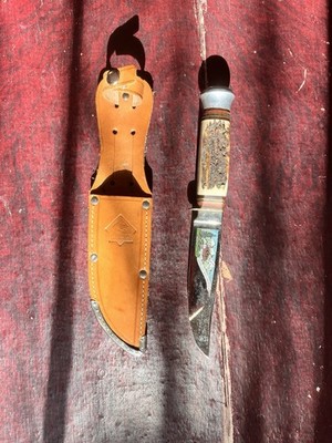 VINTAGE Puma Solingen West Germany Stag Scout Hunting Knife Leather ...