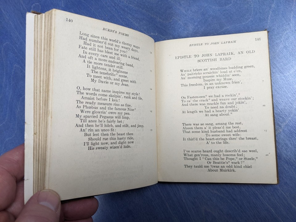 Burns Poems - Robert Burns 1916 Macmillan Pocket Classics - HC | eBay