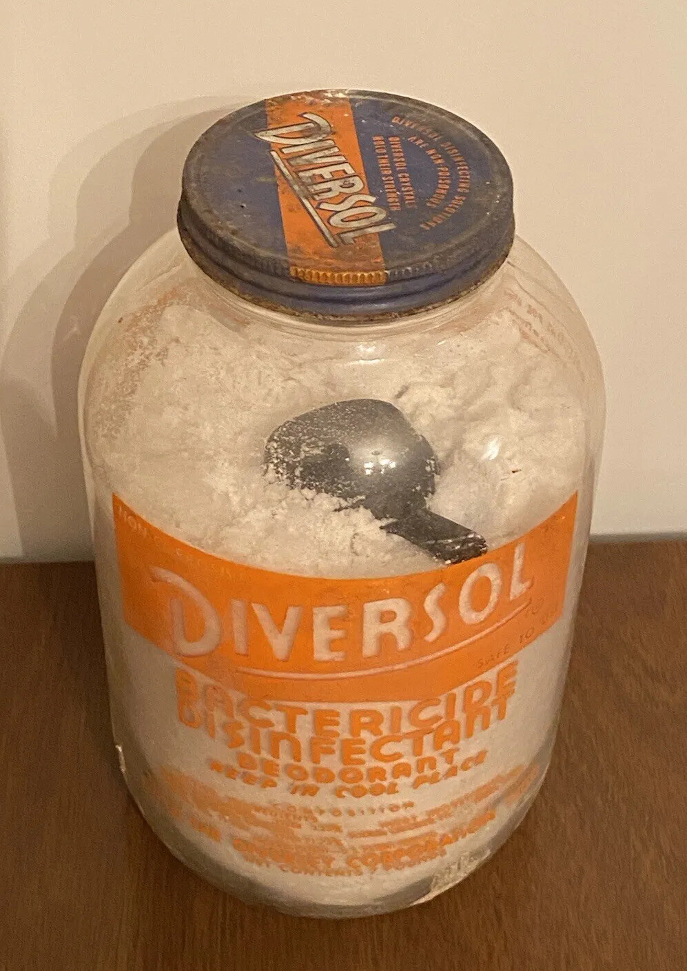 Vintage Diversey Corp. Diversol Bactericide Gallon Jar w/Lid ...