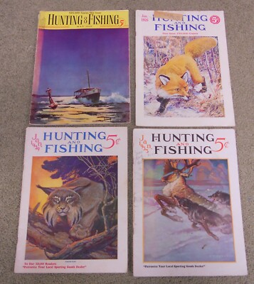 Lot of 4 Hunting and Fishing Magazine Vintage 1929 1933 1937 1926 | eBay