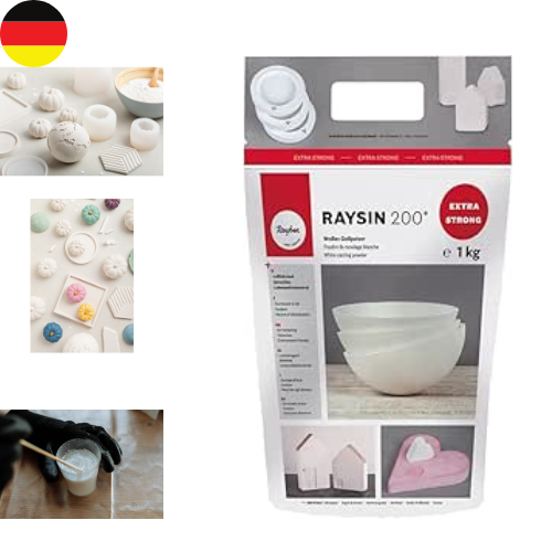 Rayher 3699000 Raysin 200 Gießpulver 1Kg, Gießmasse Weiß ...