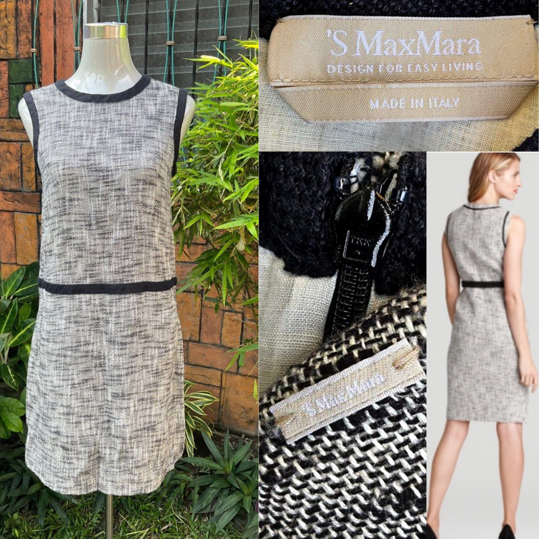 Max Mara Tweed dress MADE IN ITALY S by MAX MARA Alin… - Gem