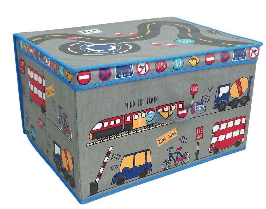Large Collapsible Storage Box Folding Jumbo Storage Chest Kids Room Toy ...