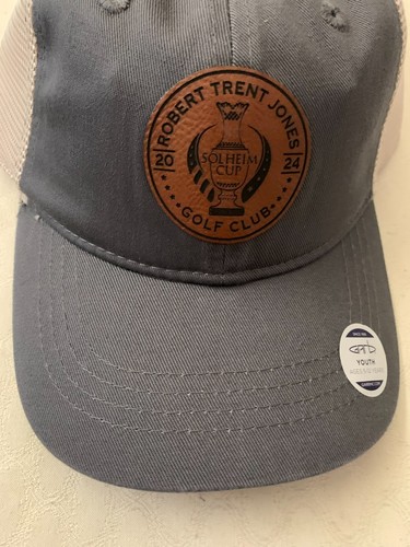 3 NEW 2024 Solheim Cup Golf Tournament YOUTH Meshback Hats Charcoal ...