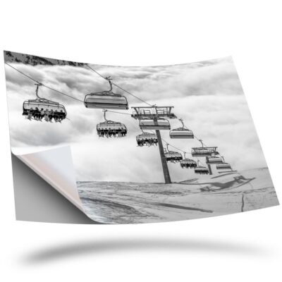 1 x Vinyl Sticker A2 - BW - Ski Lifts Mayrhofen Austria Snow Sports ...
