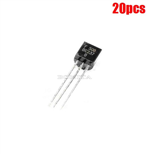 20Pcs 45V 0.1A 0.5W TO92 Transistor Npn BC237B Ic New yu | eBay