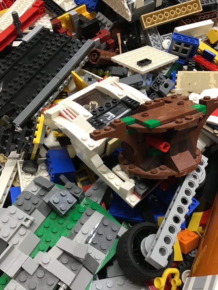LEGO HUGE 10 POUND LOT OF MIXED BRICKS & PARTS PARTIAL COMPLETES NASA ...
