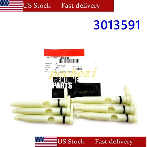 6* New 3013591 3007976 Cummins NOZZLE PISTON COOLING For NT855 N855 NTA ...