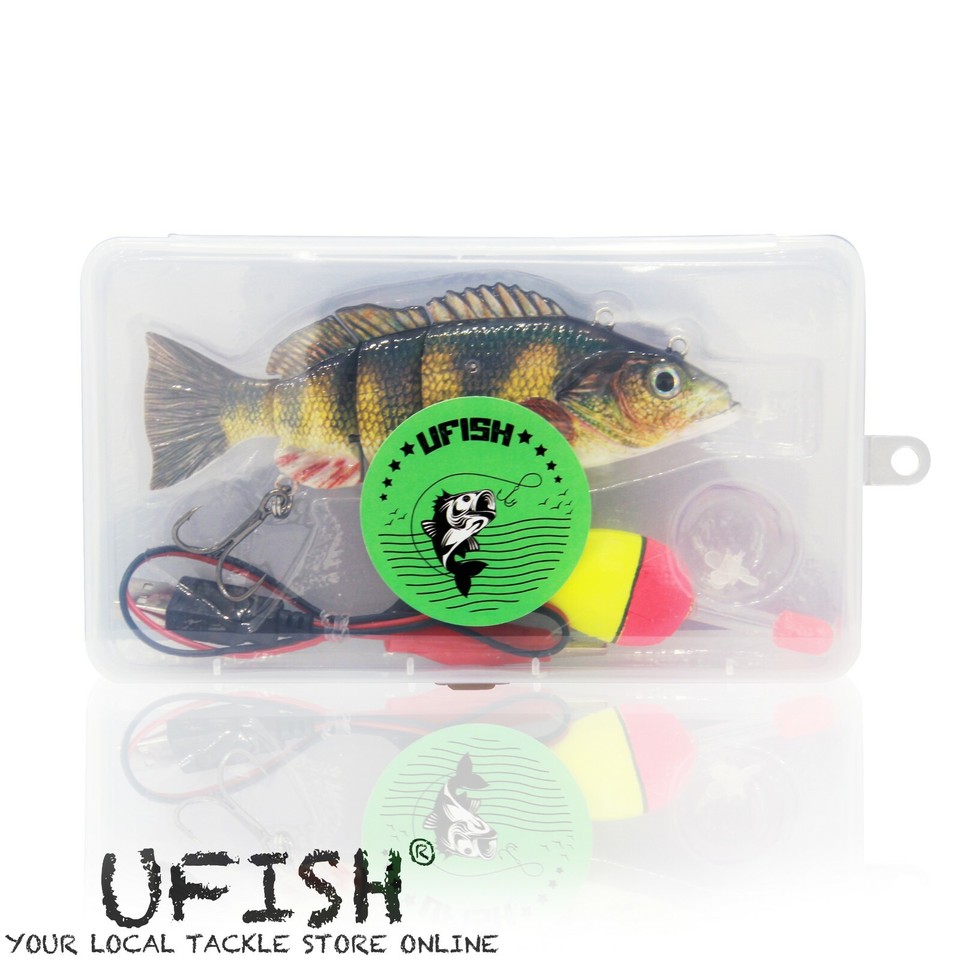 Large Robotic Lure Animated Swimbait Electric USB Wobbler Self Swimming ...