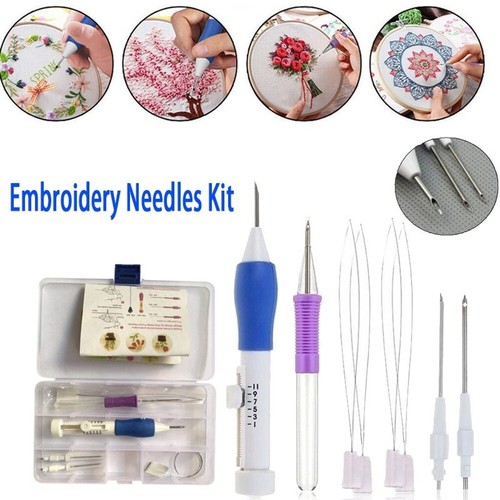 Embroidery Punch Needle Kit Stitching Tool Embroidery Pen Knitting ...