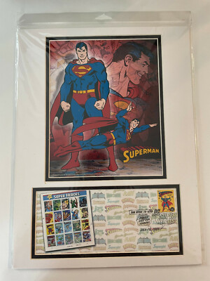 DC Comics Super Heroes Superman Stamp Art USPS July 2006-New | eBay