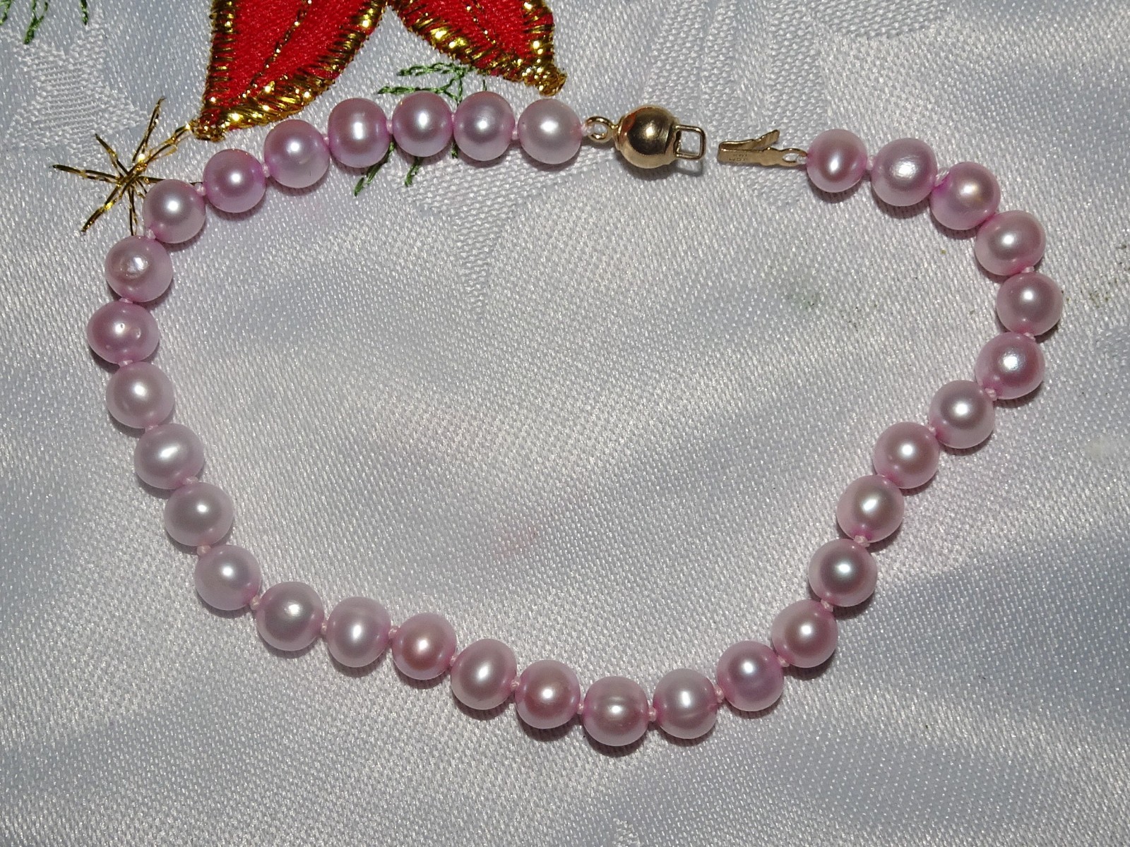 Jacmel Mauritius JCM Large Black Pearl Necklace and Bracelet Set 14k ...