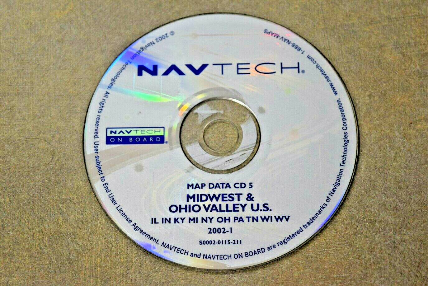 Navtech MIDWEST & OHIO VALLEY Navigation Sat Nav Map Data CD Land Rover ...