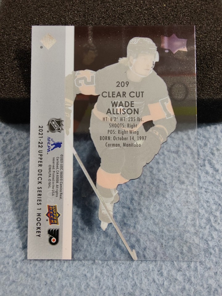 2021-22 UPPER DECK YOUNG GUNS CLEAR CUT WADE ALLISON #209 SP ...