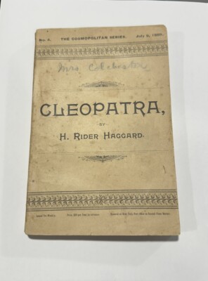H Rider Haggard: Cleopatra - The Cosmopolitan Series #4 - 1889 pb | eBay