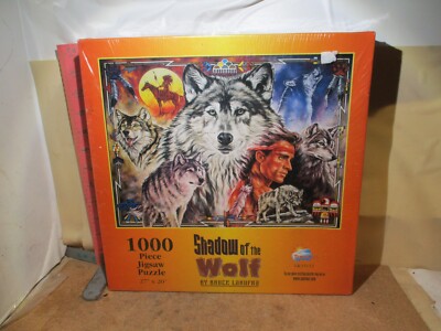 SUNSOUT 1000 PIECE PUZZLE , SHADOW OF THE WOLD #LK33112 BY BRUCE ...