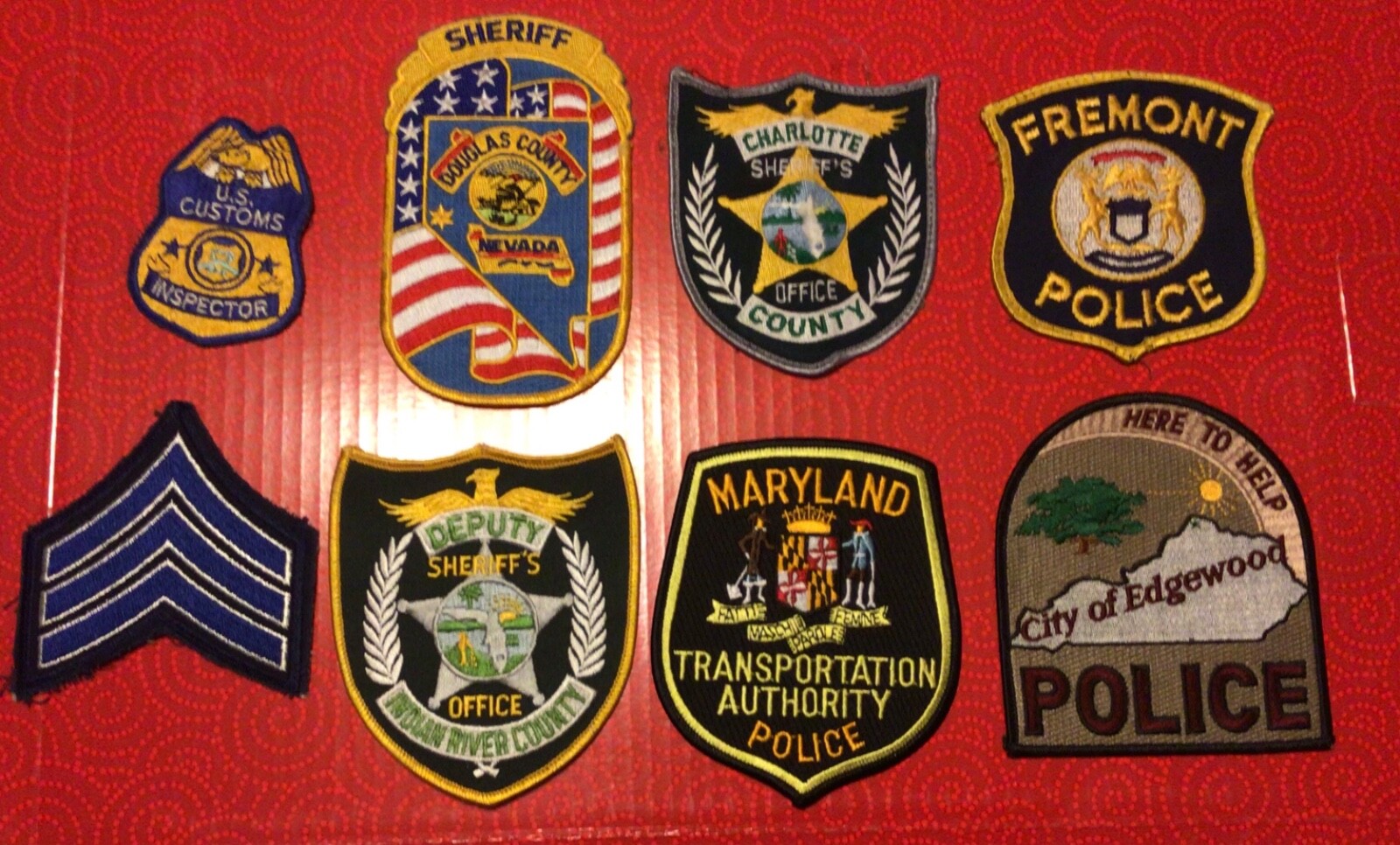Vintage Lot of 8 Mixed States Obsolete Police Patches | eBay