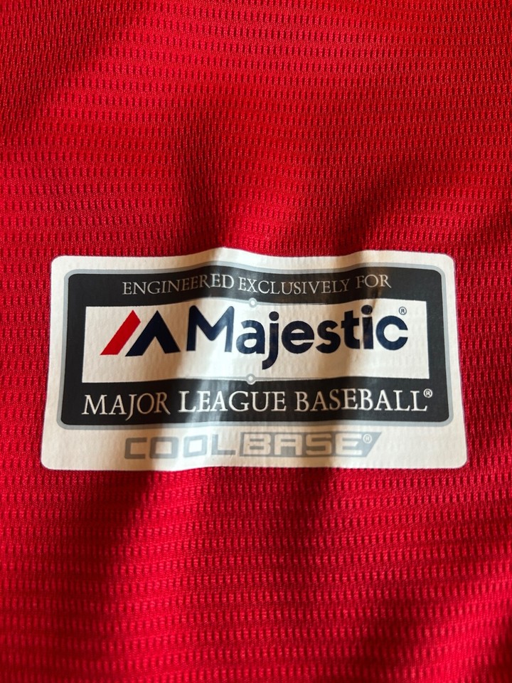 Boston Red Sox #15 Pedroia Red Jersey Majestic Men's 2XL Coolbase ...