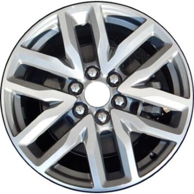 18x7.5" OEM Machined and Light Grey Aluminum Wheel for 2017-2019 GMC ...