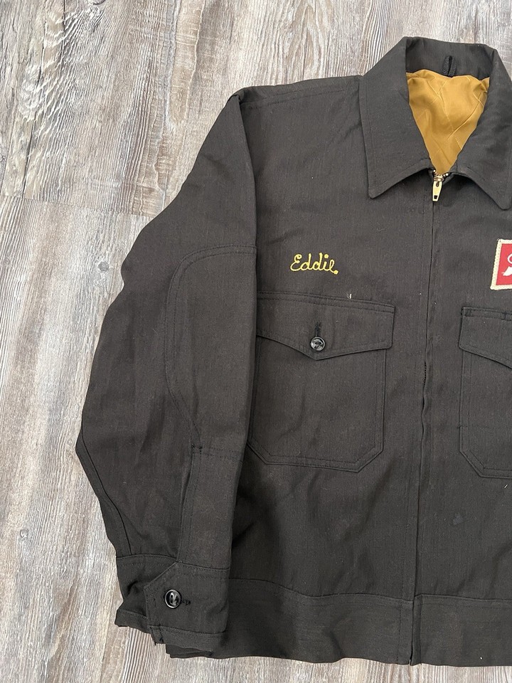 VINTAGE 1940s Brinks Jacket Hart Uniforms Union Made Wool Whipcord ...