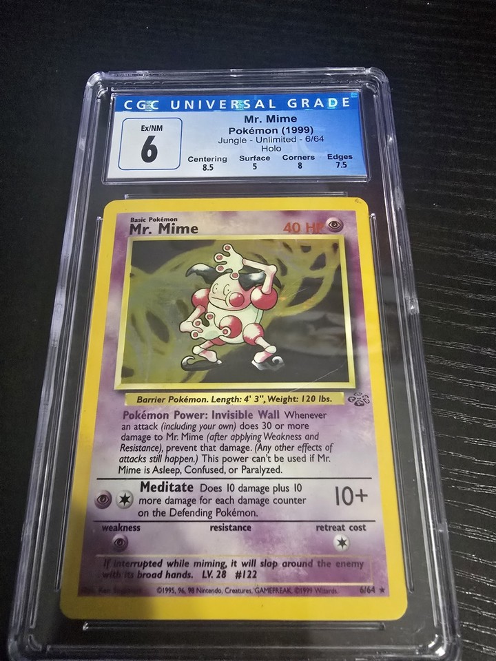 Pokémon TCG Pokémon Jungle Mr. Mime Holo Rare CGC 6 | eBay