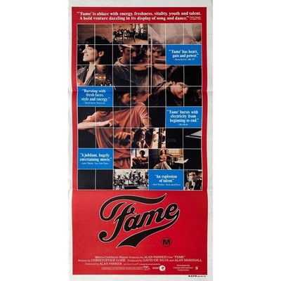 FAME Movie Poster - 13x30 in. - 1982 - Alan Parker, Irene Cara | eBay