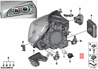 Genuine BMW 59C1 59C3 E38 E46 E53 E60 E60N E61 Bulb Silver OEM ...