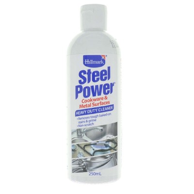 Hillmark Steel Power Cookware & Metal Surfaces Heavy Duty Cleaner 250ml ...