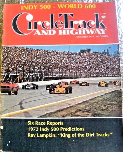 October 1971 Circletrack and Highway Magazine Indy 500 & World 600 | eBay