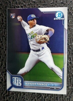 WANDER FRANCO TAMPA BAY RAYS ROOKIE 2022 BOWMAN CHROME #10 | eBay