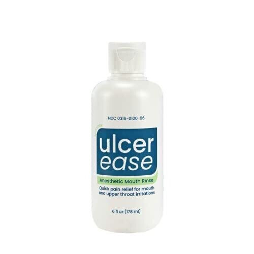 Ulcer Ease Anesthetic Mouth Rinse EXP 08/2025 / 6 fl oz | eBay