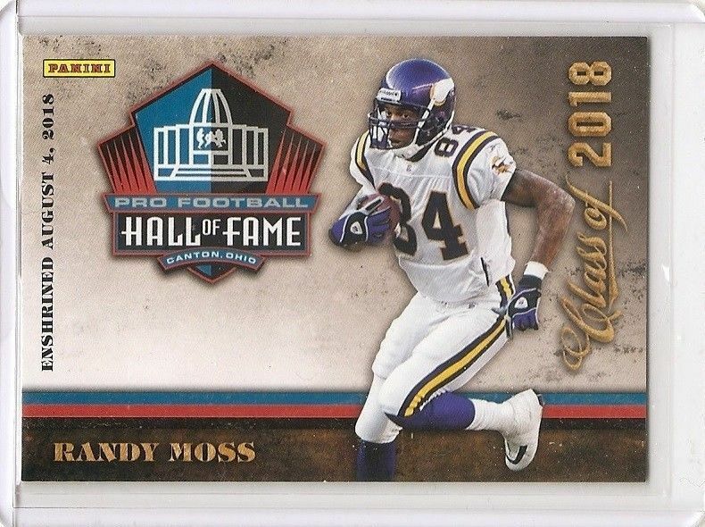 Panini Class of 2018 Randy Moss Hall of Fame card - Unsigned Buy 2 ...