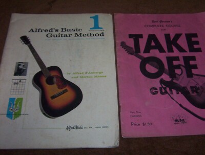 Vintage 60's Bert Gardner's Take Off Guitar + Alfred's Basic Guitar ...