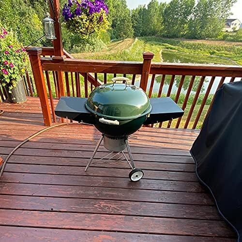 Grill Table Shelf for Weber Kettle Grills 22", Side Table Shelf for ...