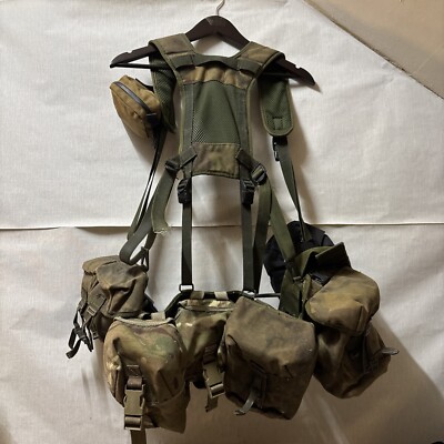 British Military Issue DPM Camo PLCE Full Webbing Rig Belt System With ...