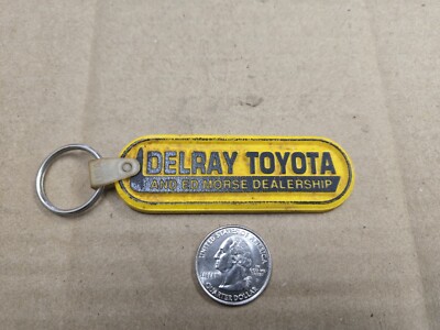 Delray Toyota FloridacfL Vintage Car Dealership Keychain Key Chain Ring ...