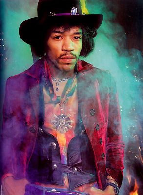 Jimi Hendrix ..Retro Colour Promotional Poster 4 Various Sizes | eBay UK