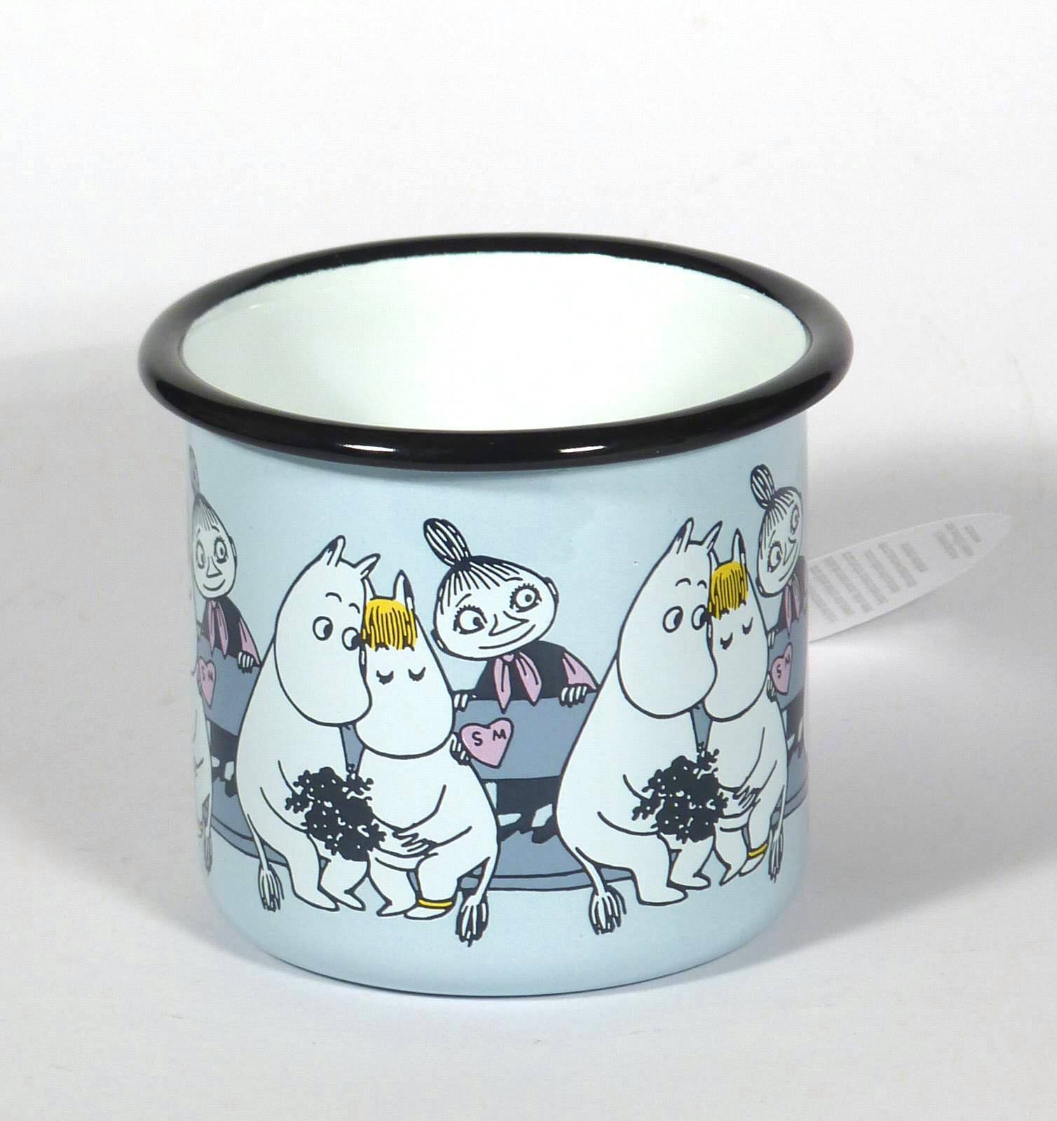 Muurla Moomin Mumin Becher Tasse Emaille Serie Friends " Love Seat ...