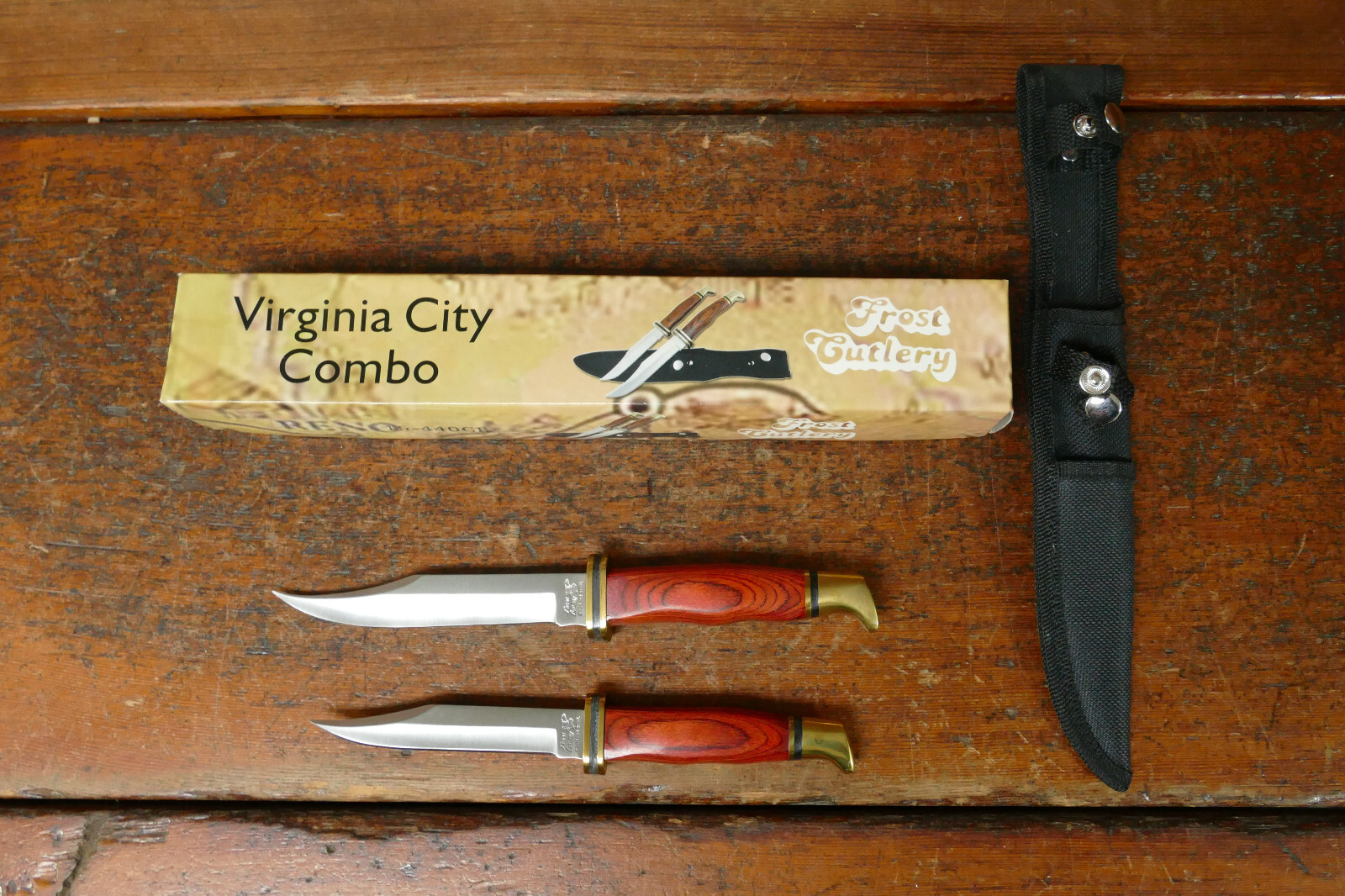 Frost Cutlery Virginia City Combo 15-440CB Stainless Steel Blade ...
