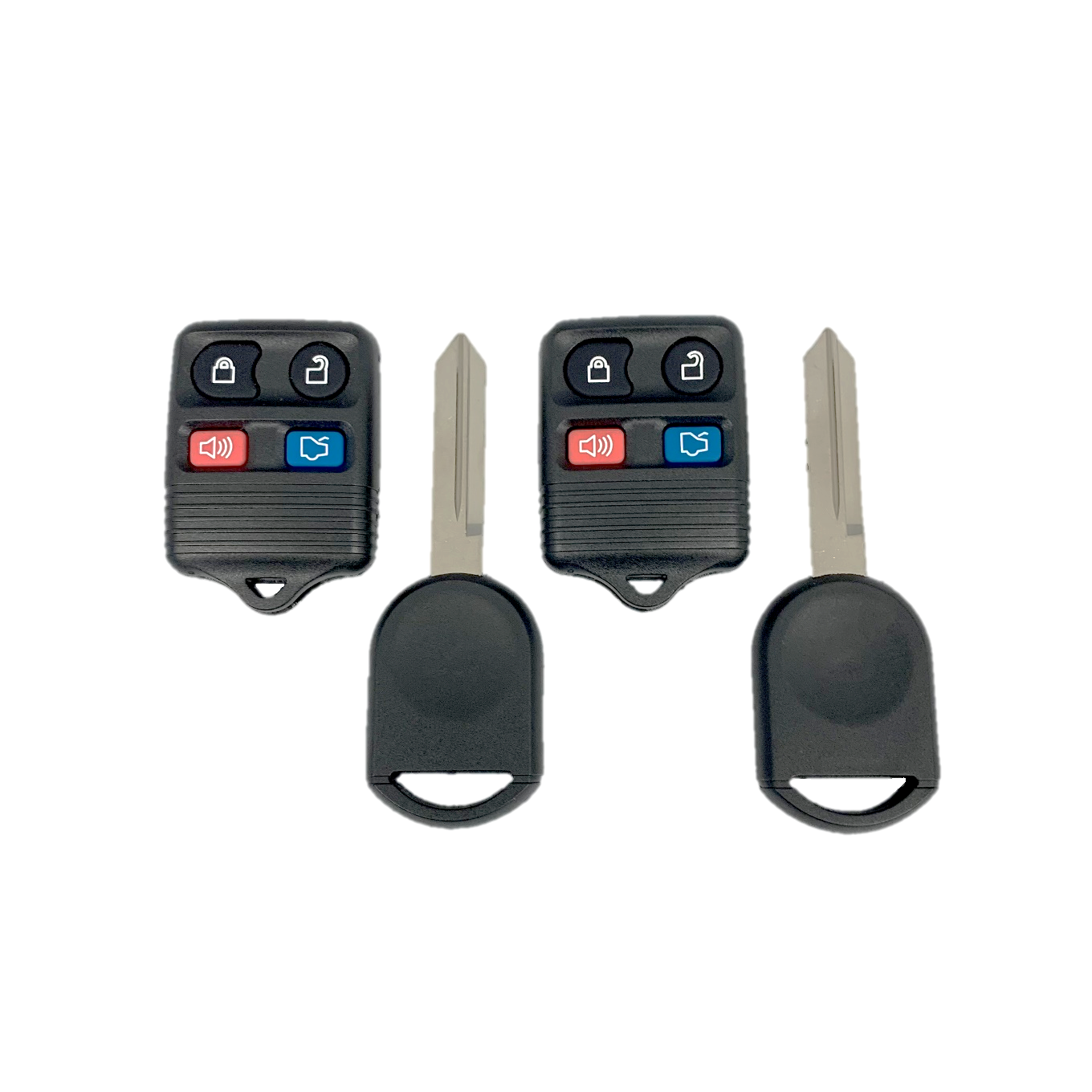2 OEM Electronics Remote Fobs + Chip Keys For FORD LINCOLN MERCURY 4B ...