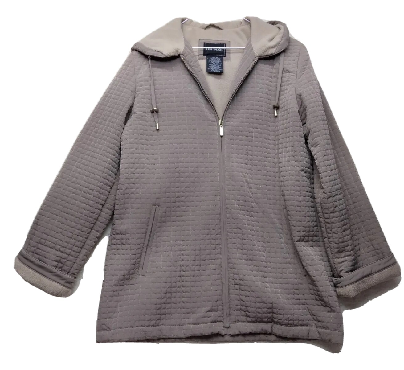Outbrook Quilted Jacket Driftwood Women's Size L (12/14) Full Zip ...