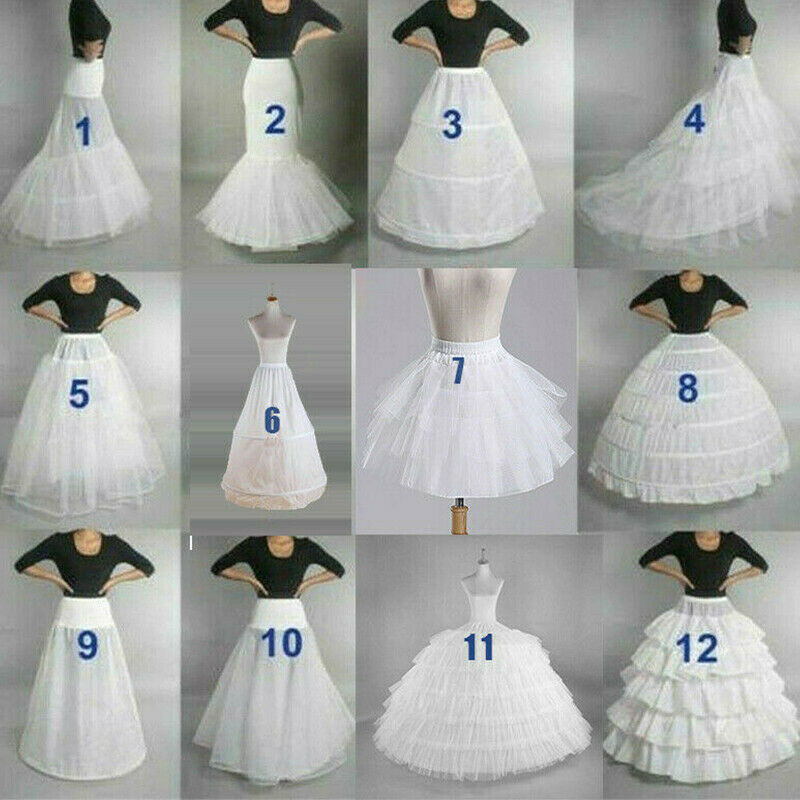 Bridal Wedding Petticoat Underskirt Crinoline Prom Fancy Dress Hoop ...